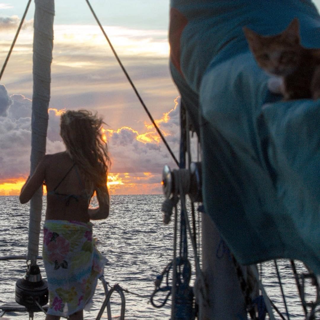 Captain Lizzy Clark and Amelia the cat - Image Abyss
