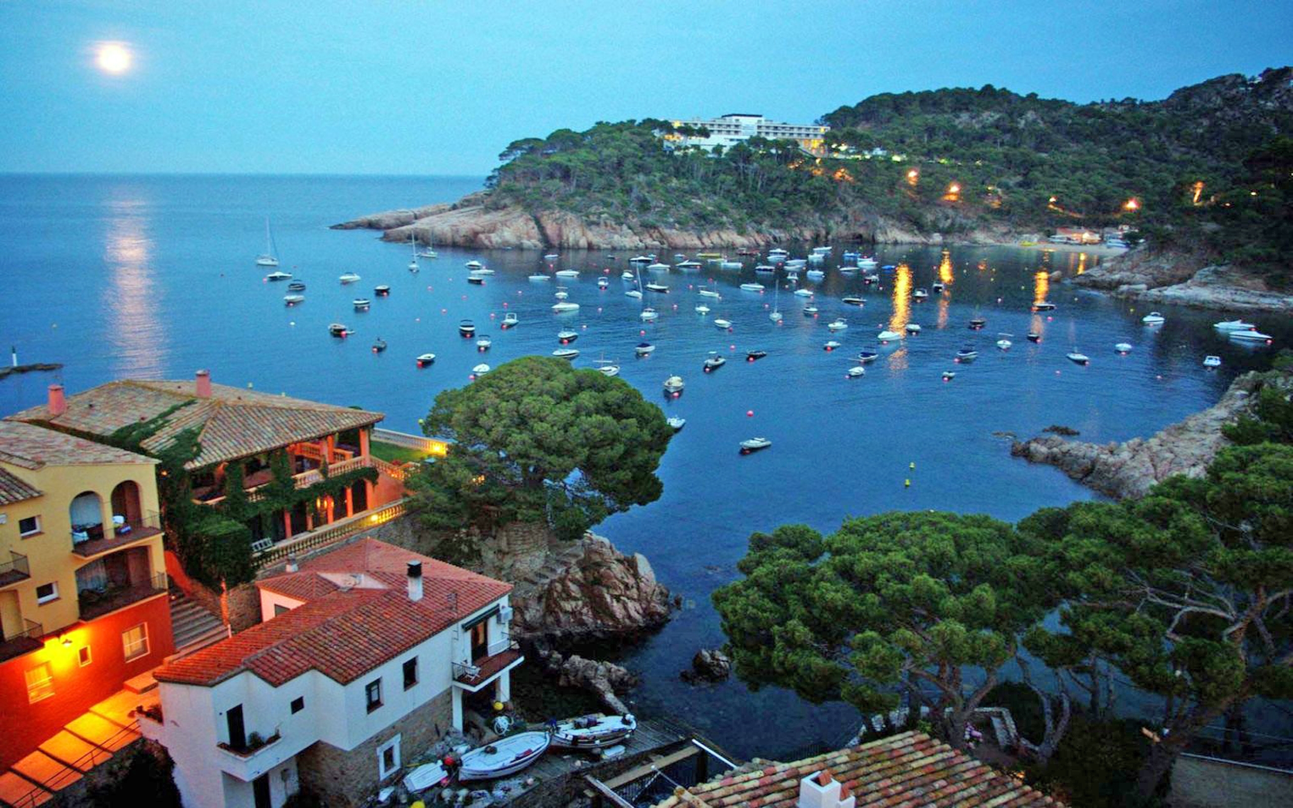 Download Building Sea Ocean Boat Spain Coast Photography Coastline Image