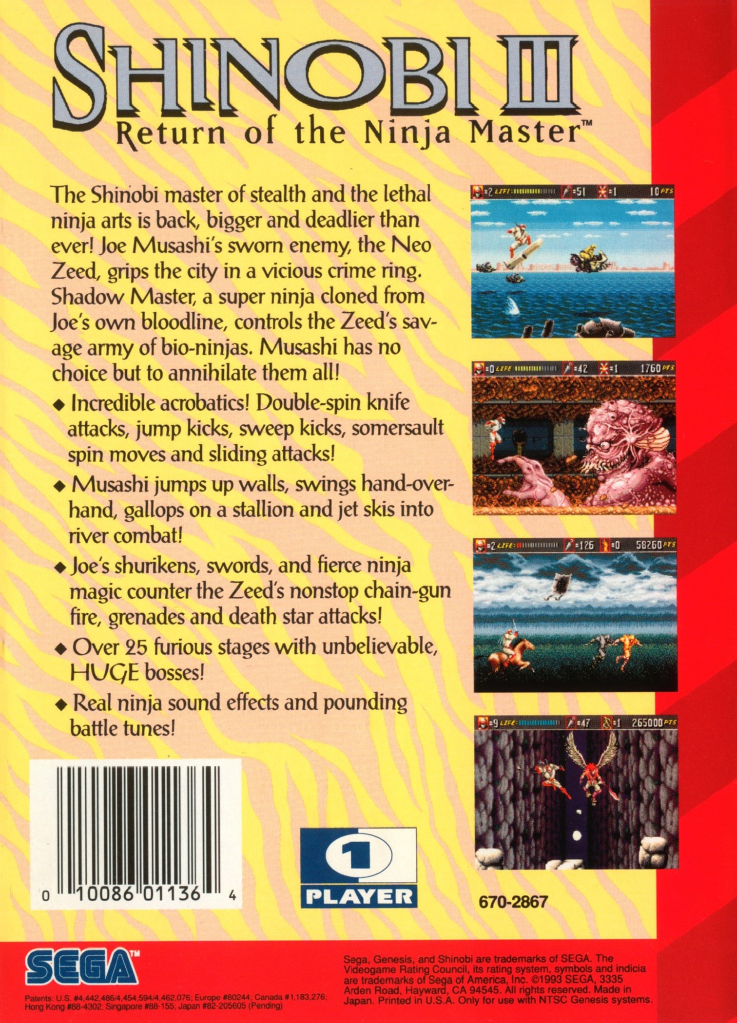 Download Video Game Shinobi III: Return Of The Ninja Master Image