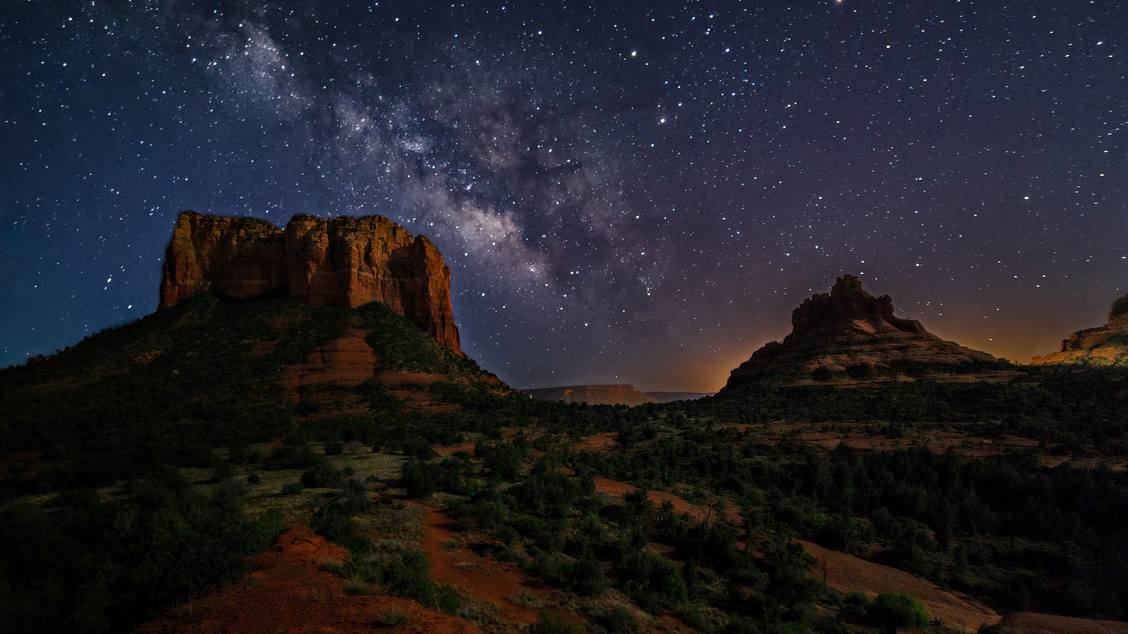 Canyon on a Starry Night - Image Abyss