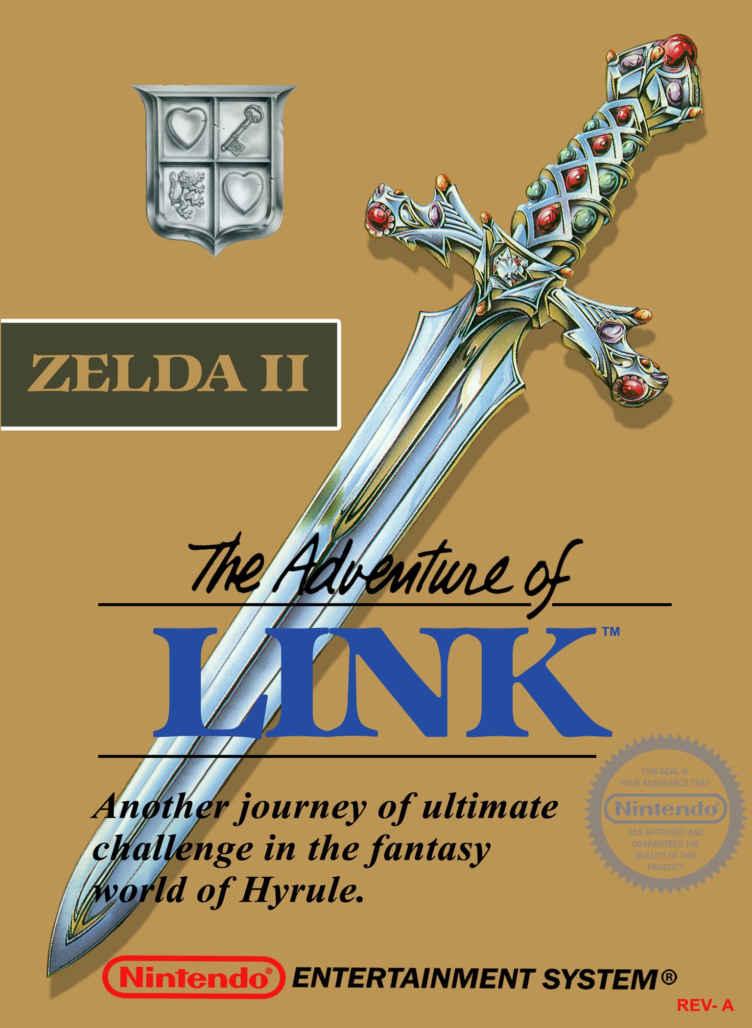 Zelda II: The Adventure of Link Video Game Box Art - ID: 12933 - Image ...