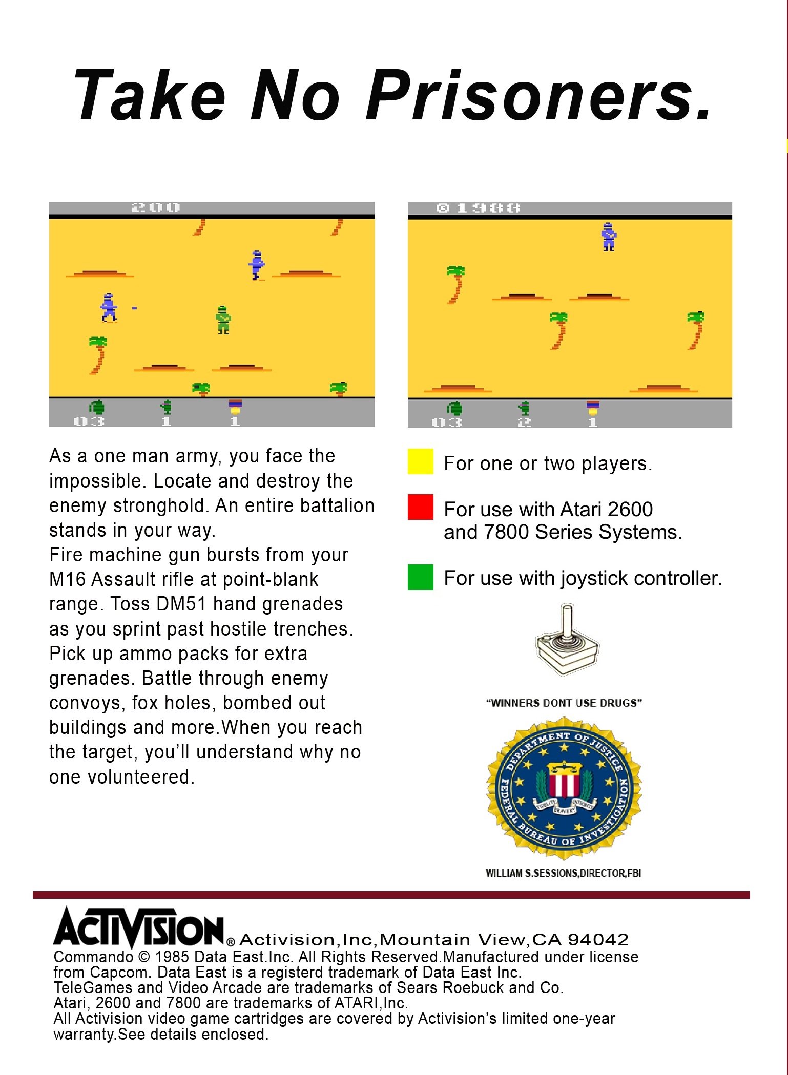 Commando Video Game Box Art - ID: 13001 - Image Abyss