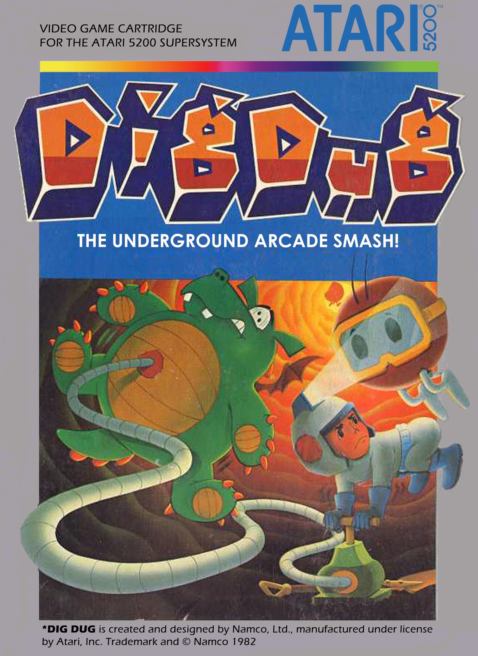 Dig Dug Video Game Box Art - ID: 13025 - Image Abyss