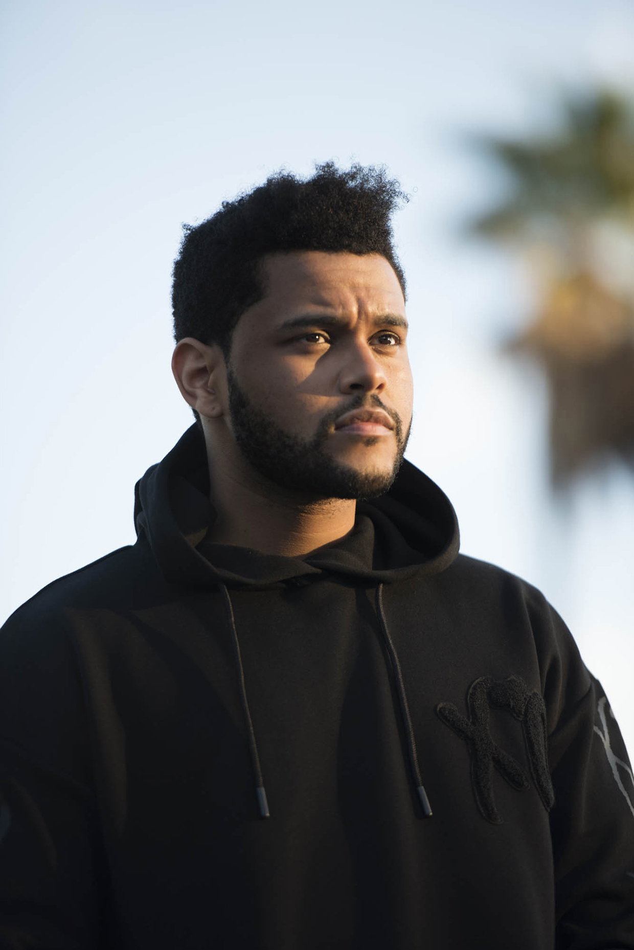 Download Music The Weeknd Portrait Man Hoodie Image