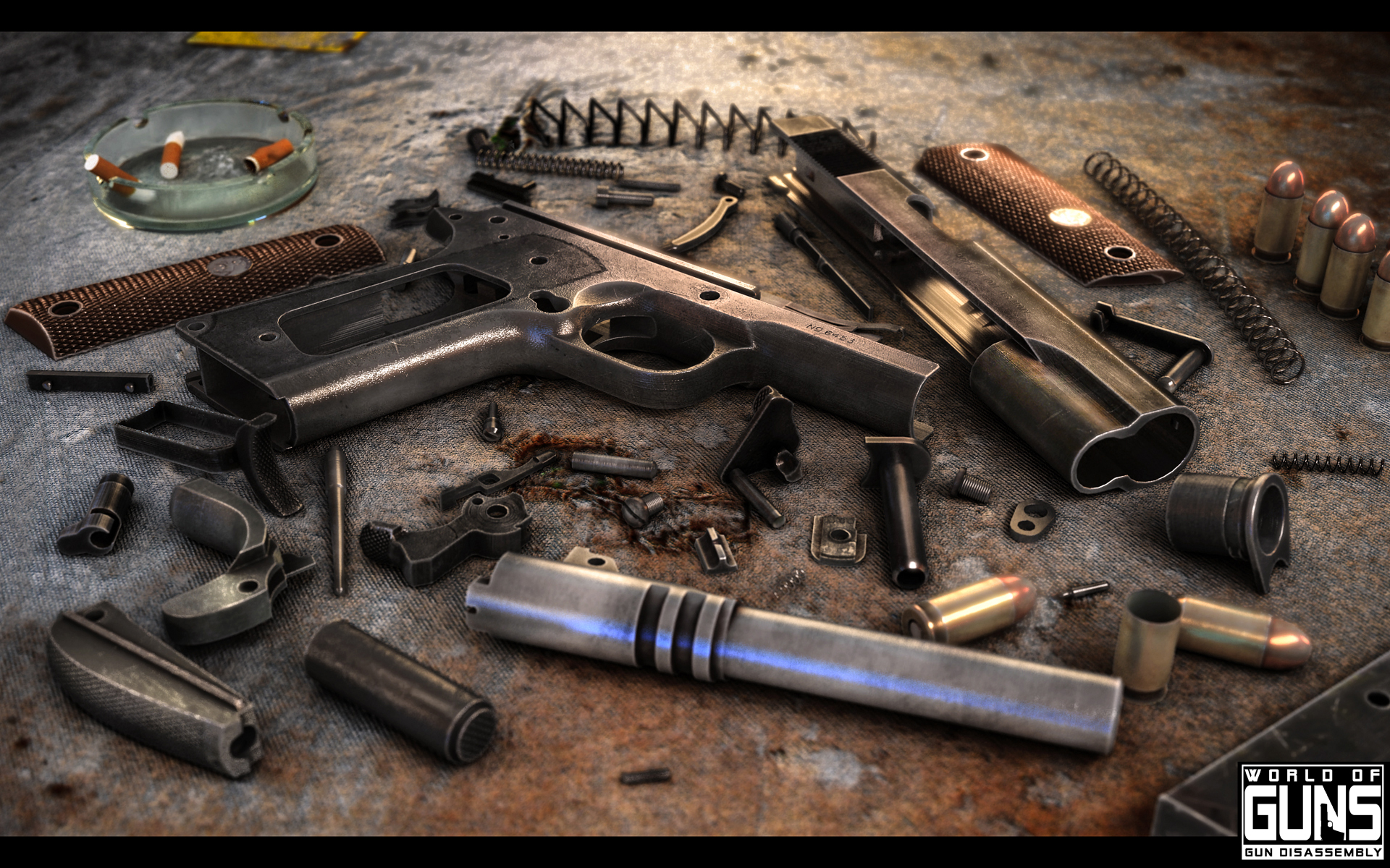 Download M1911 Pistol Video Game World Of Guns: Gun Disassembly Image