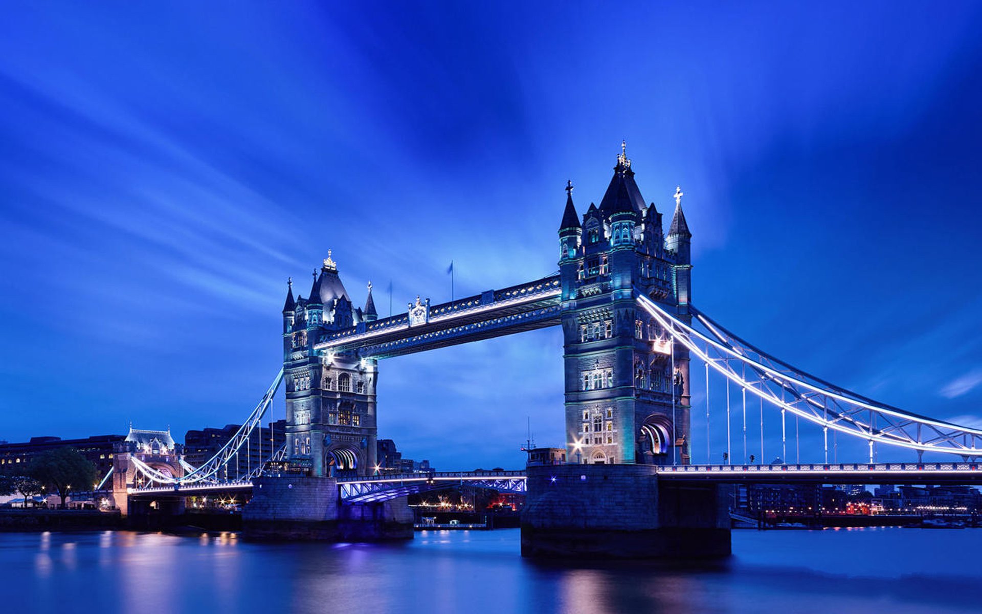 Download Blue London Bridge Man Made Tower Bridge Image