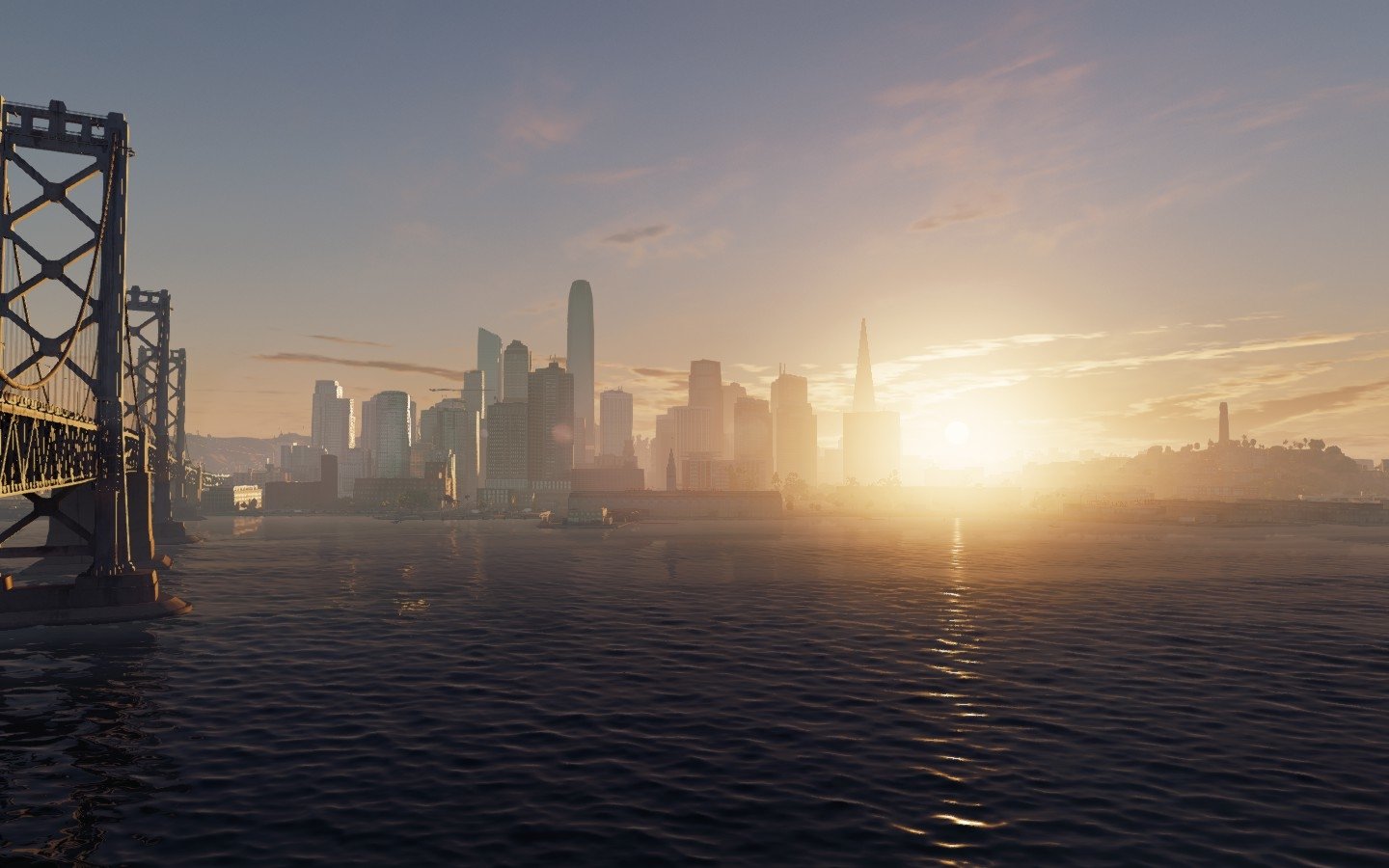 Download San Francisco Golden Gate Video Game Watch Dogs 2 Image