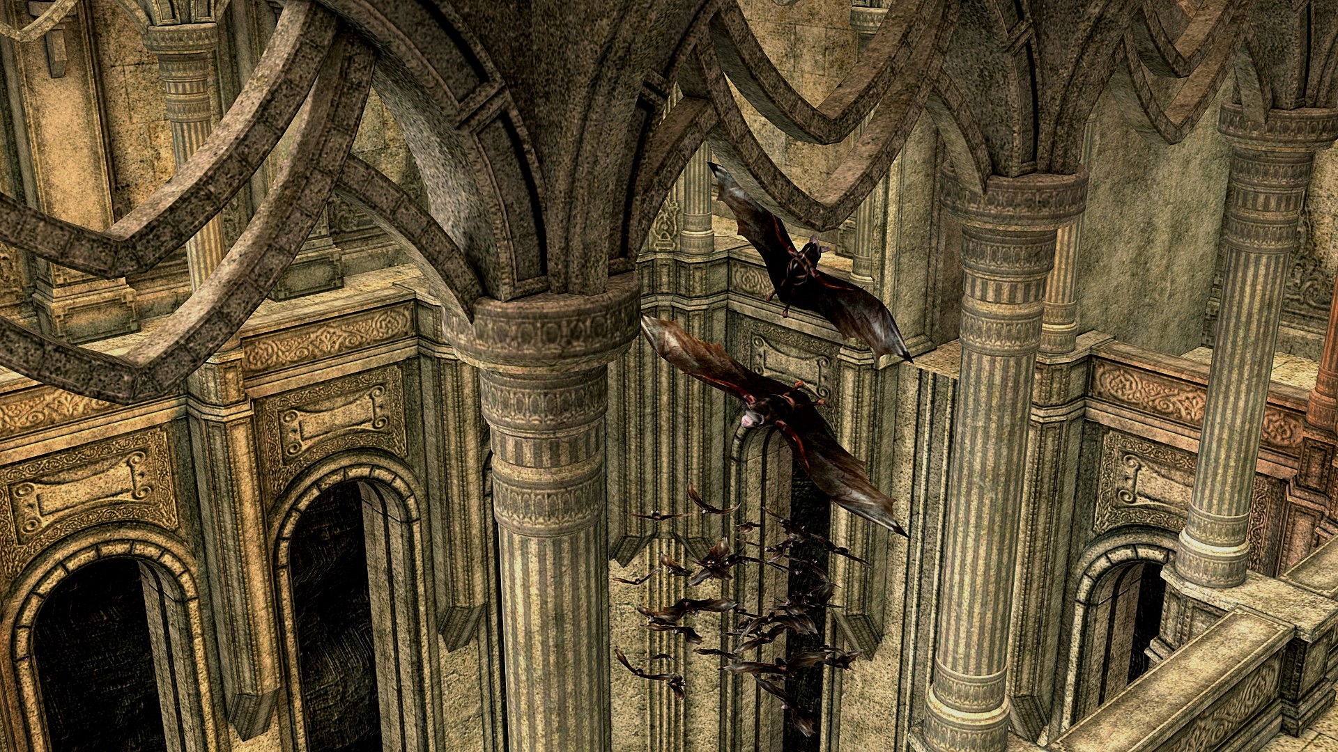 Download Bat Gothic Architecture Artistic Fantasy Image