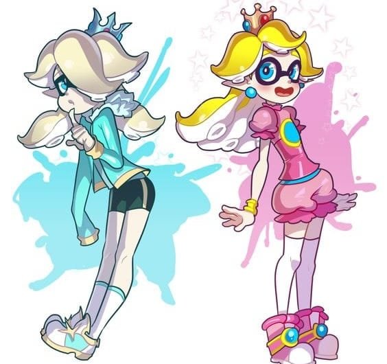 Download Crossover Super Mario Inkling (Splatoon) Nintendo Princess ...