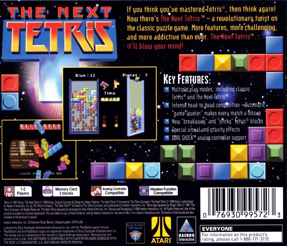 The Next Tetris Video Game Box Art - ID: 15972 - Image Abyss