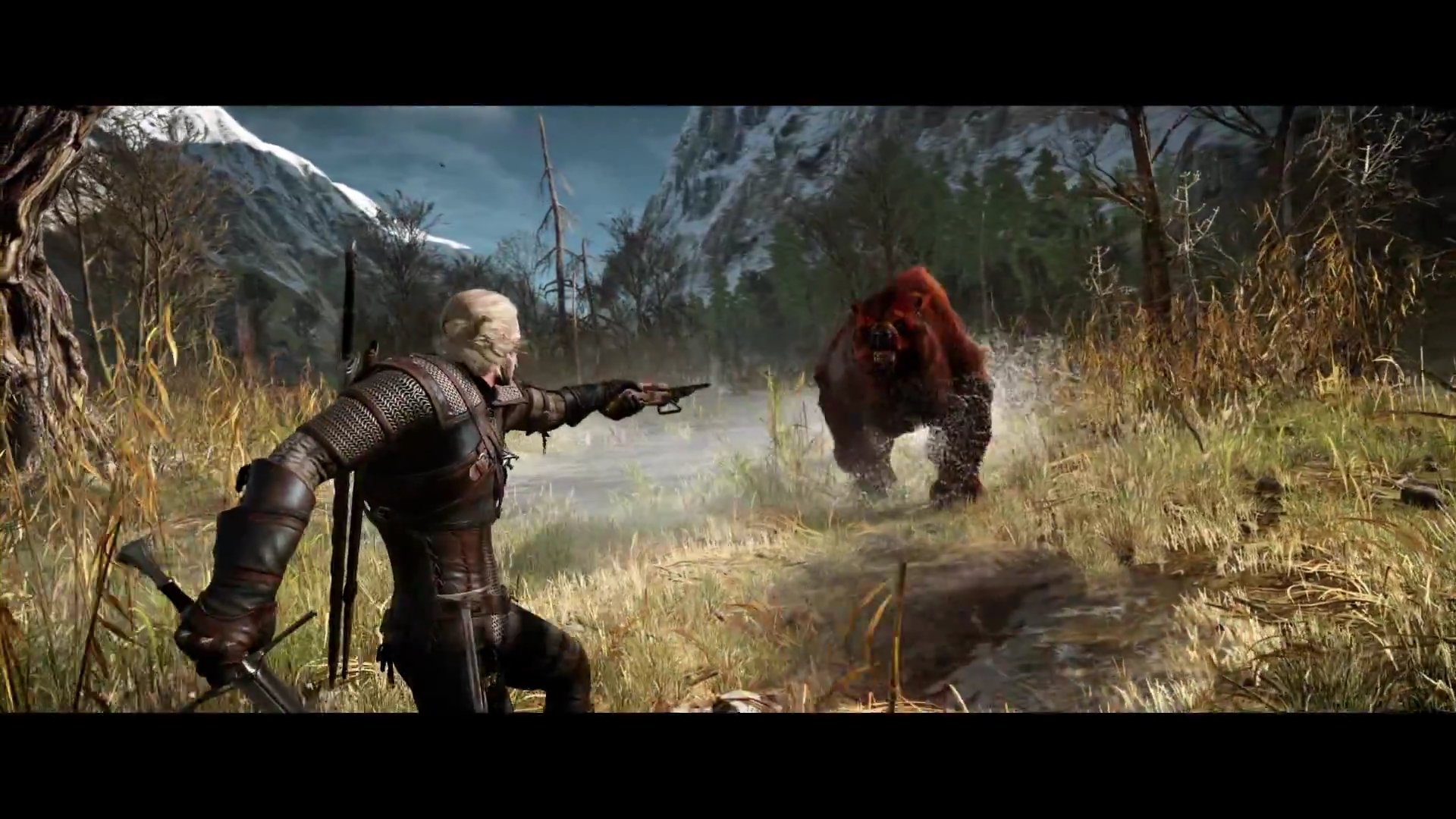 Geralt vs. Forest Troll — The Witcher 3: Wild Hunt by Vergilius