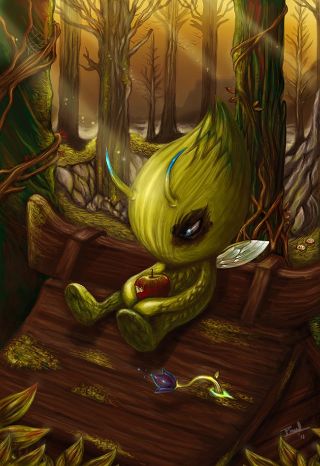 Whimsical Pokémon: A Nature's Guardian in Anime Style