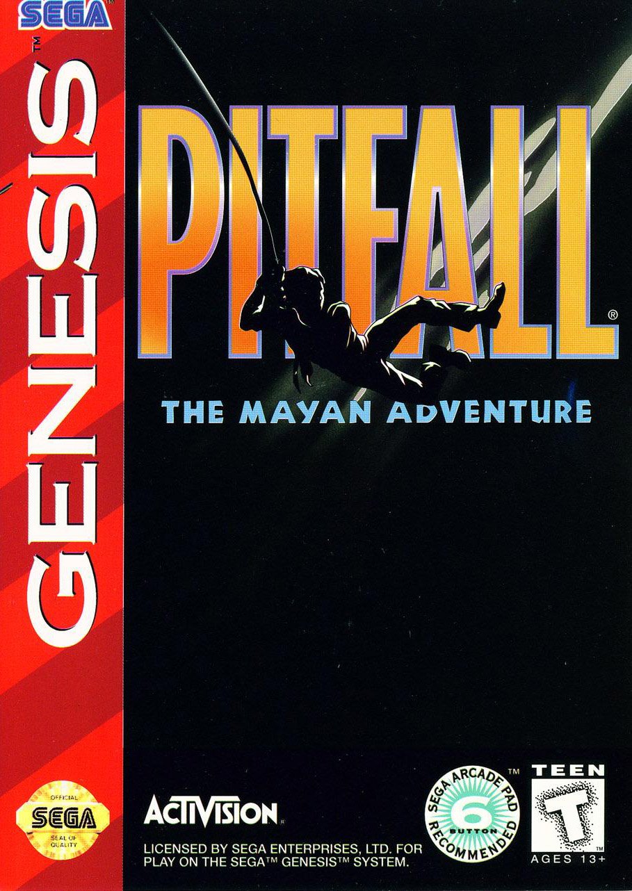 Pitfall: The Mayan Adventure Video Game Box Art - ID: 16379 - Image Abyss
