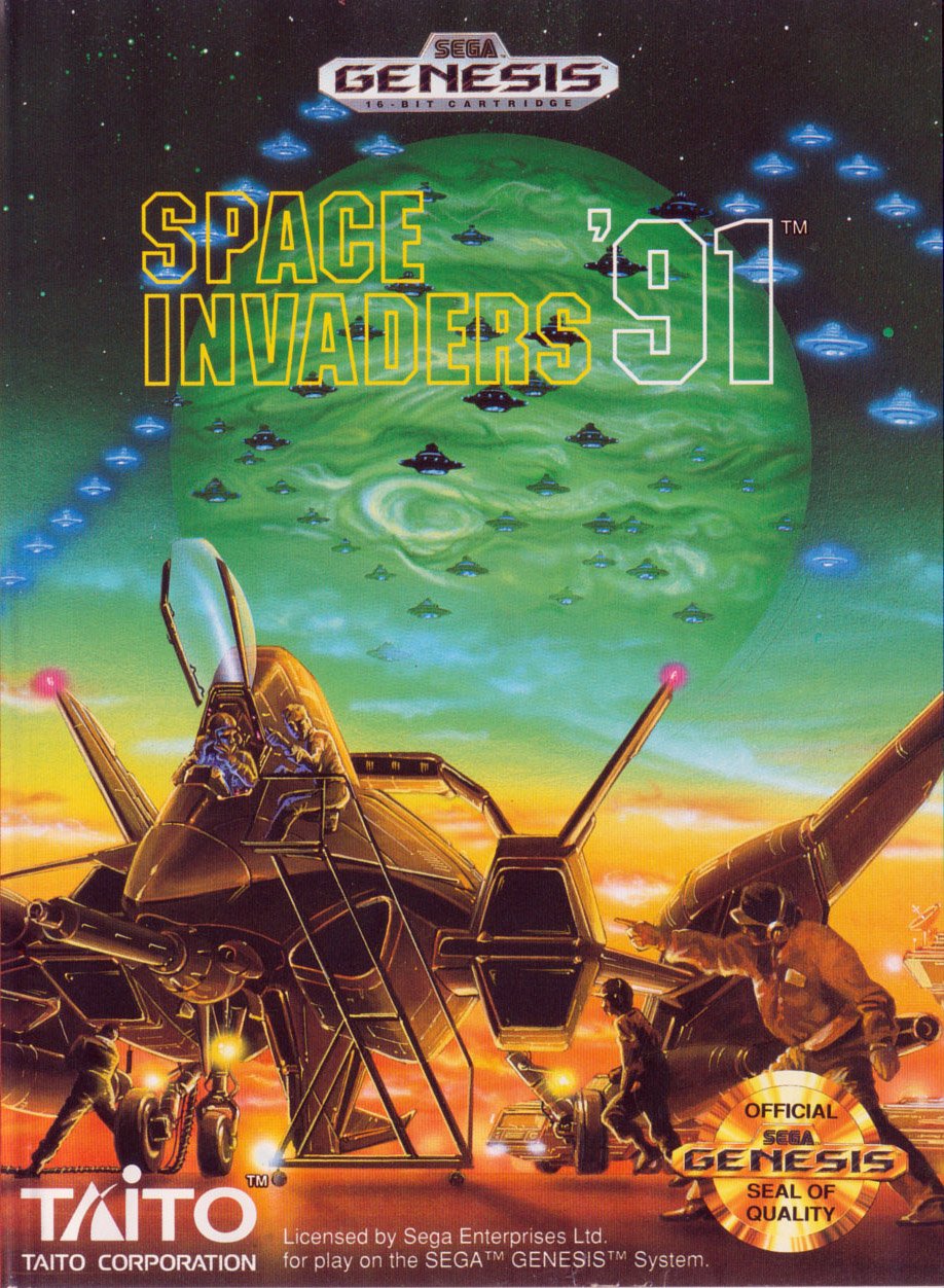 Space Invaders '91 Video Game Box Art - ID: 16567 - Image Abyss