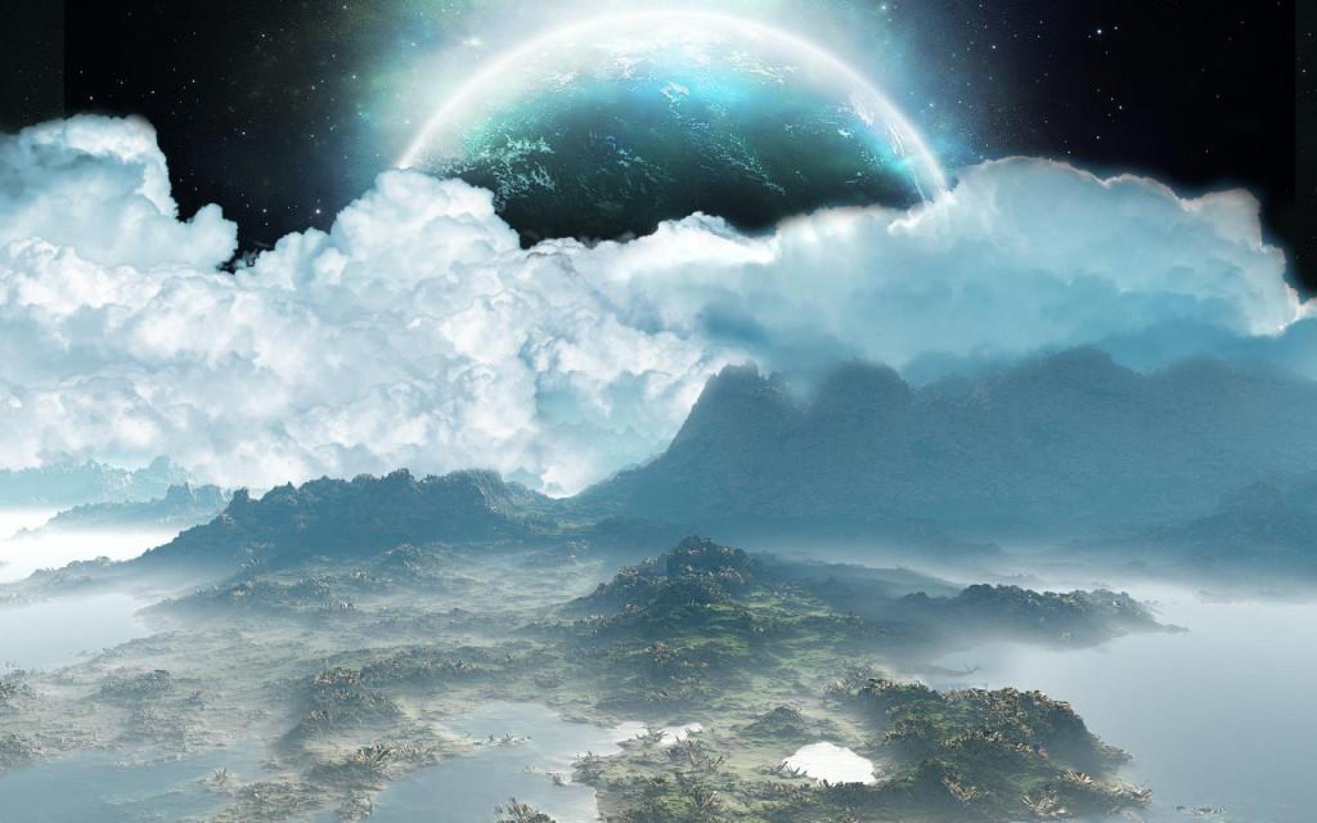 Download Cloud Sci Fi Planet Image