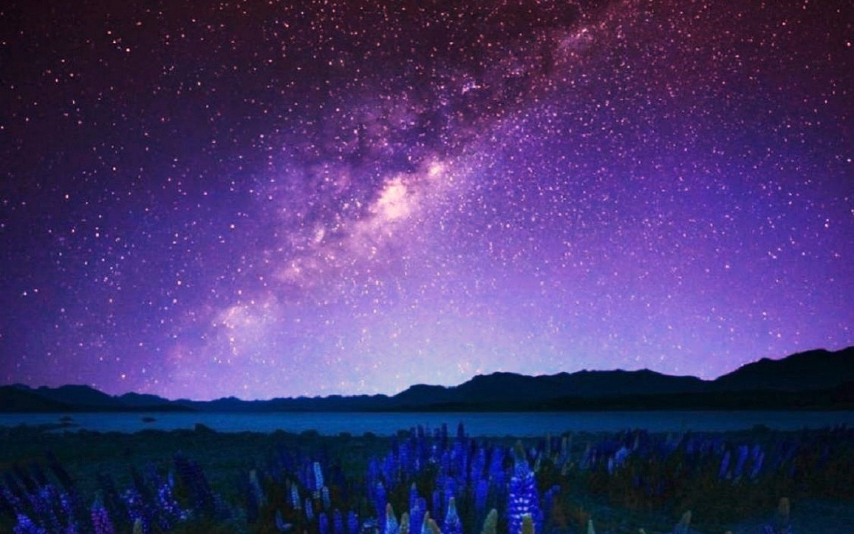 Field At Night Wallpaper