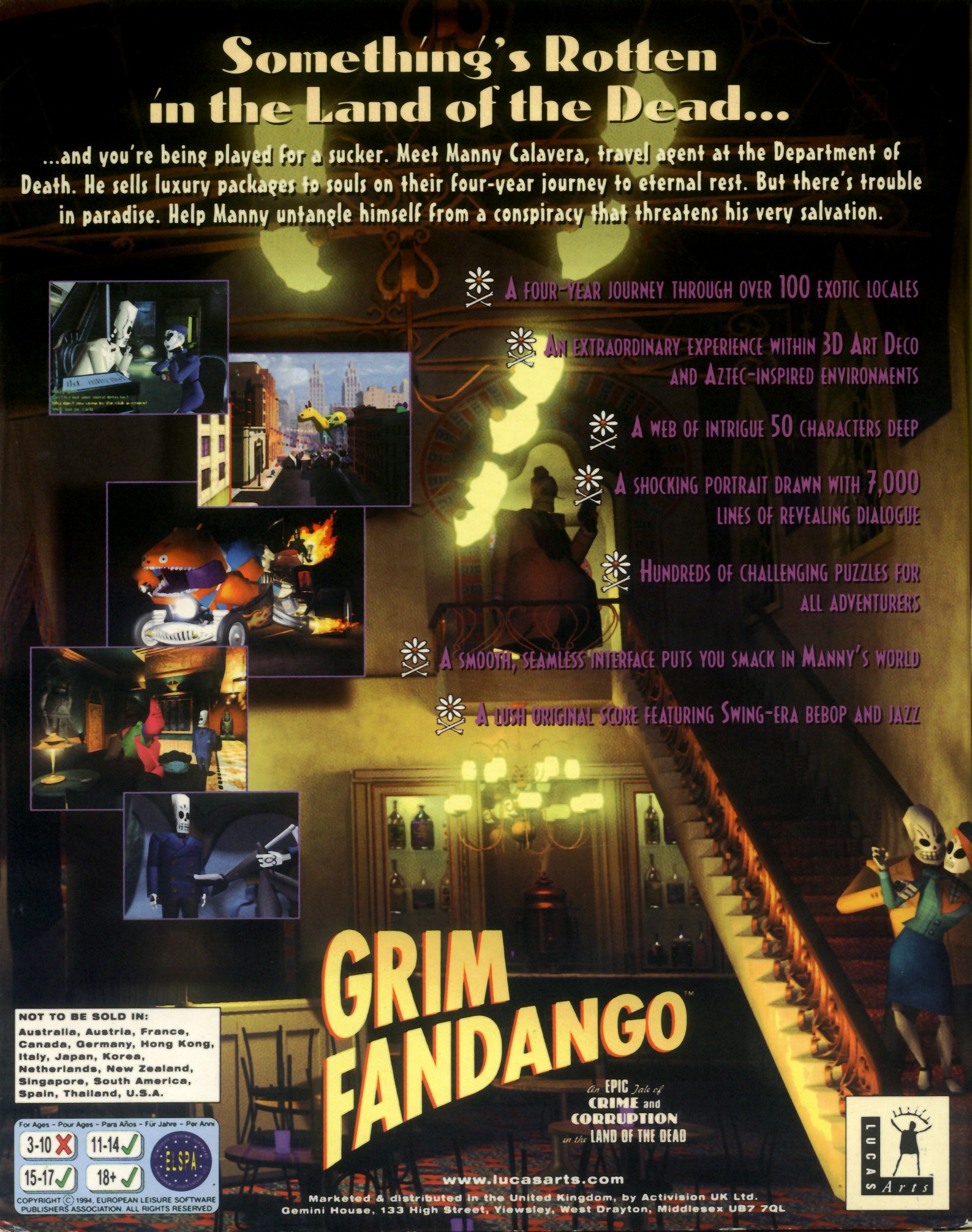 Download Video Game Grim Fandango (1998) Image