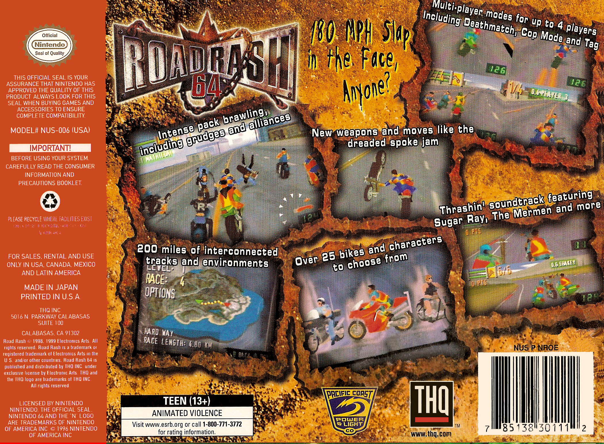 Download Video Game Road Rash 64 Image