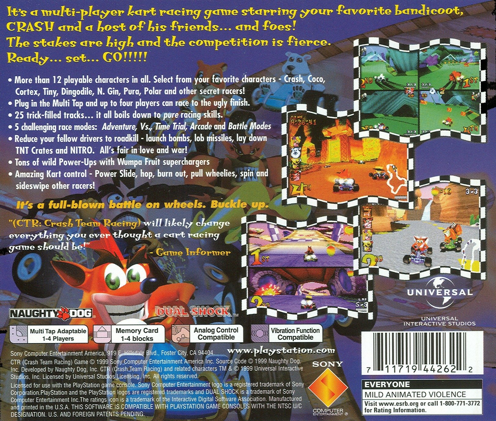 Crash Team Racing Video Game Box Art - ID: 18728 - Image Abyss
