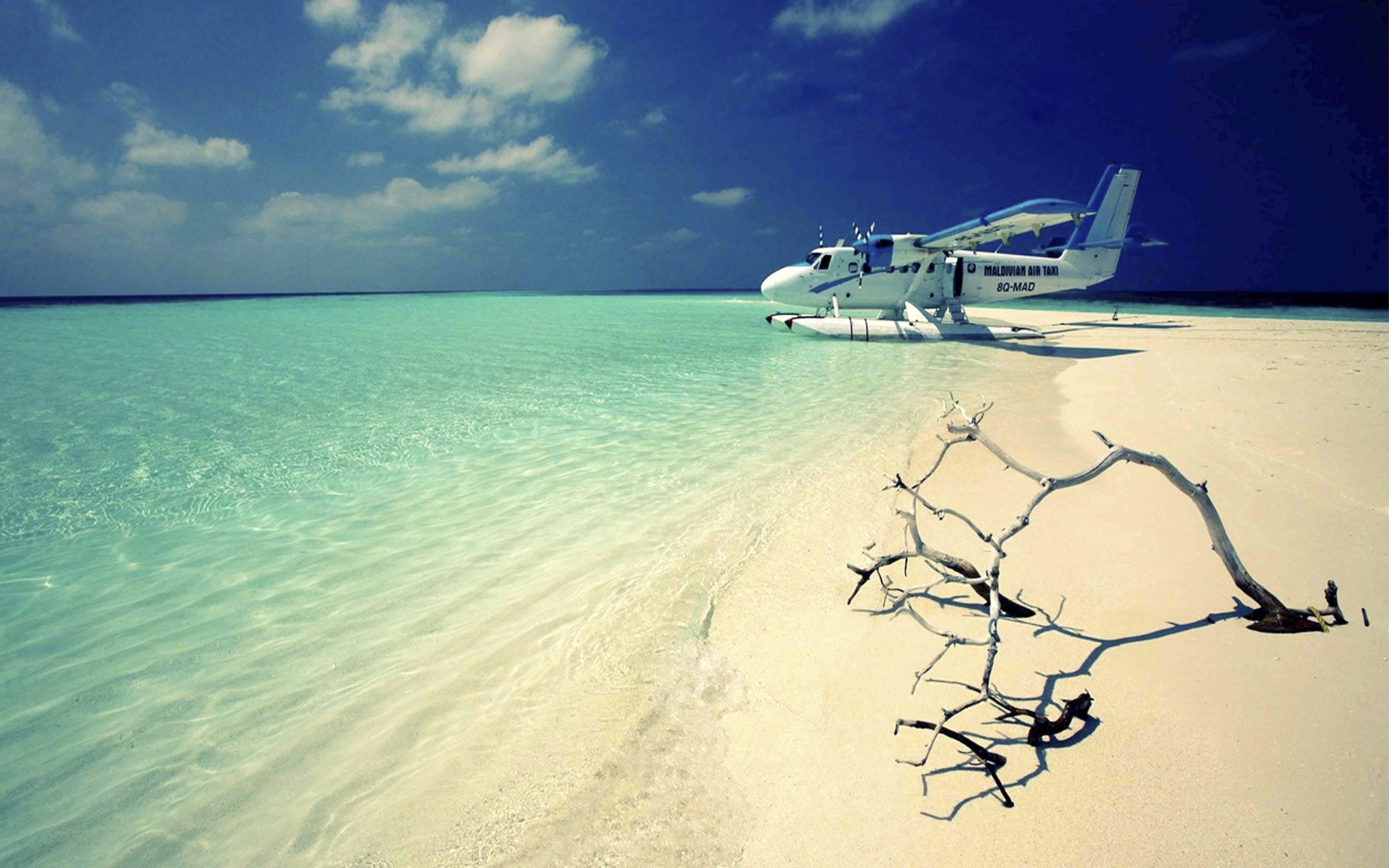 Download Cloud Turquoise Sea Ocean Beach Tropical Horizon Vehicle DHC-6 ...