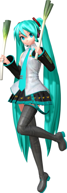 Hatsune Miku (Default w/ leeks) - Image Abyss