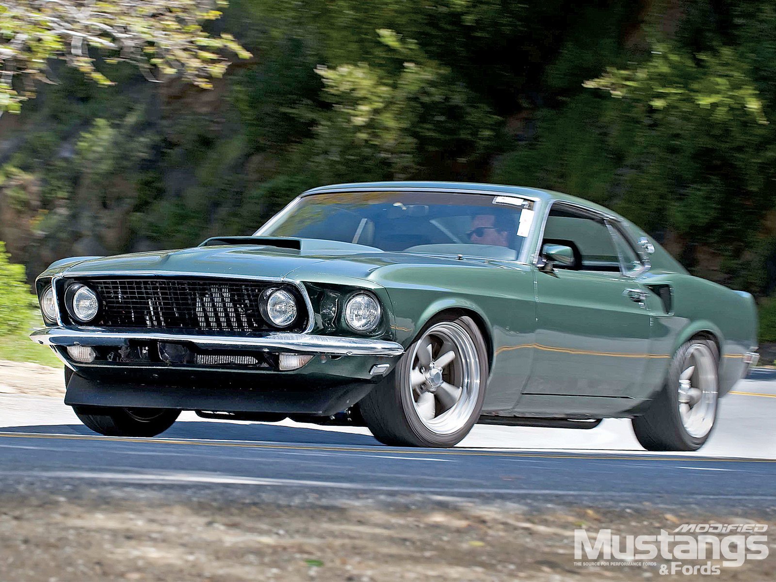 Download Green Car Muscle Car Fastback Ford Mustang Ford Vehicle Ford ...