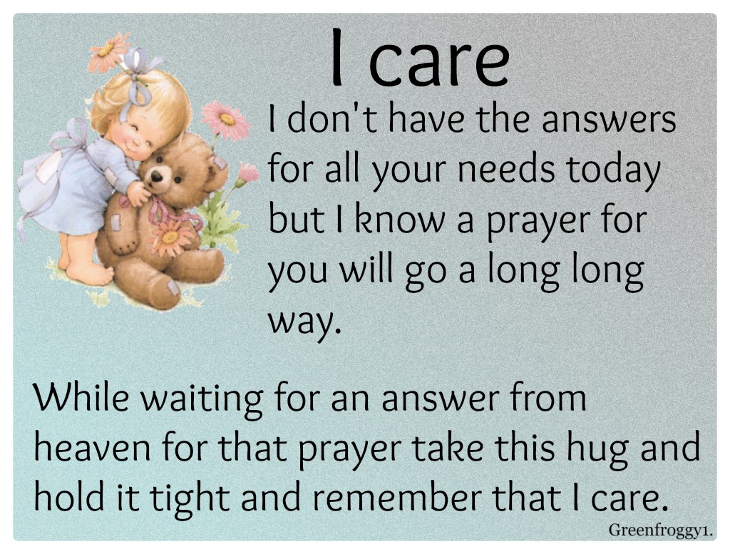 I CARE by GREENFROGGY1