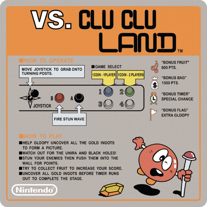 Download Video Game Clu Clu Land Image