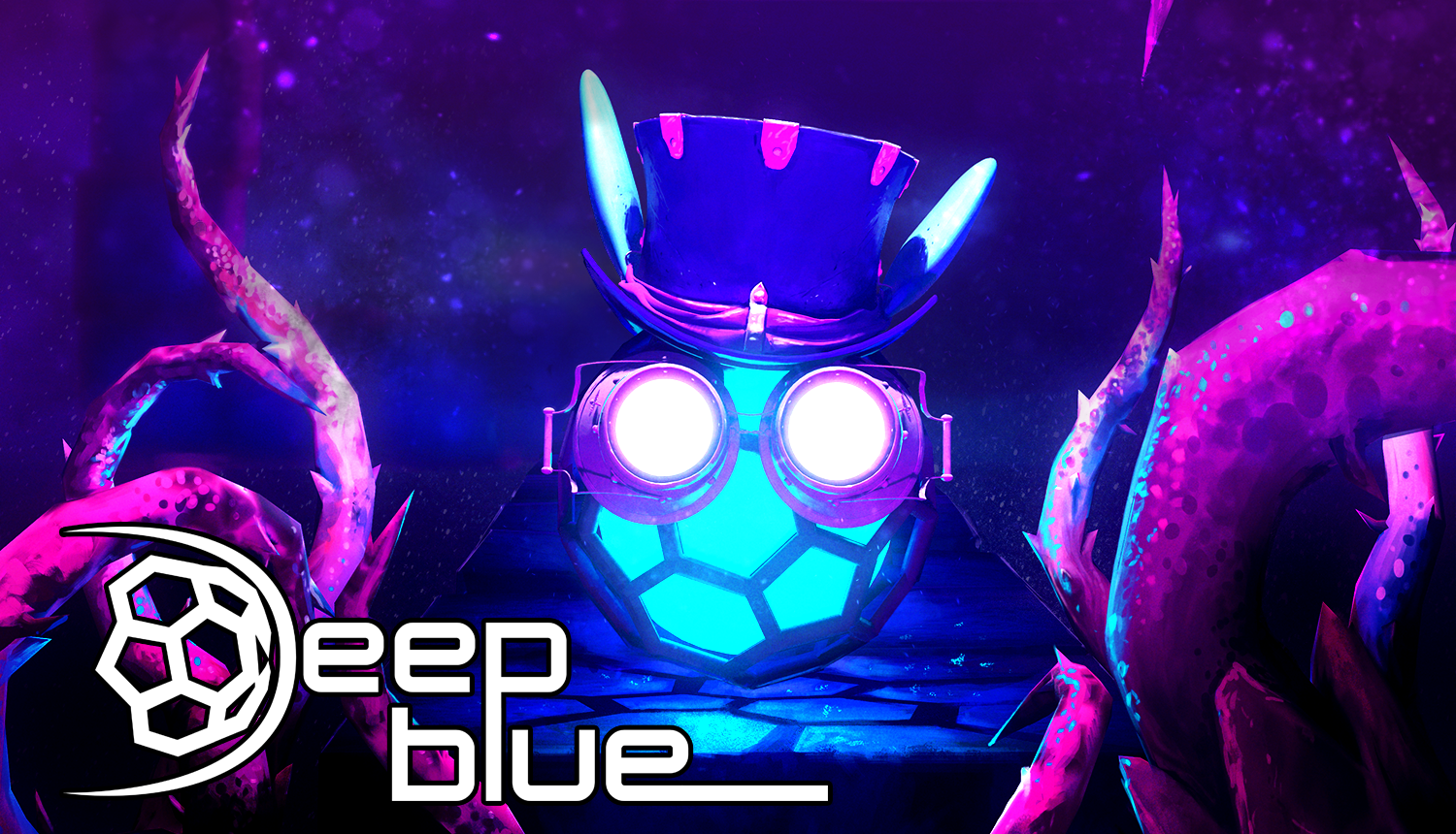 Download Video Game Deep Blue 3D Maze Image