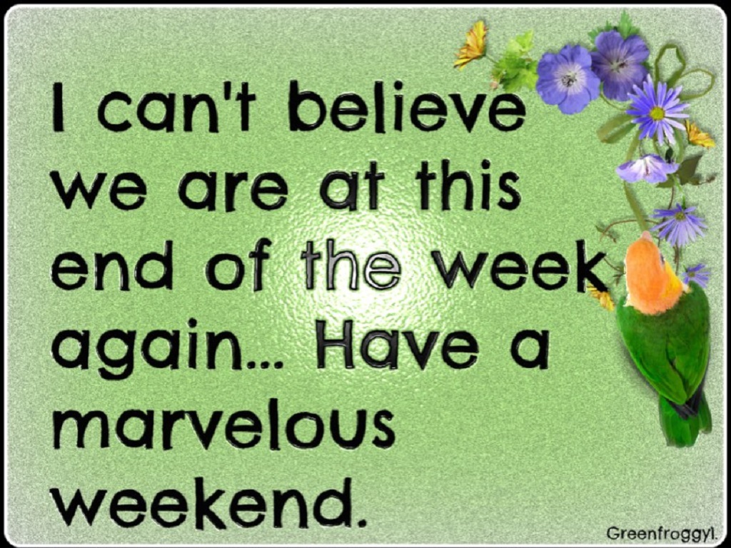 MARVELOUS WEEKEND by GREENFROGGY1