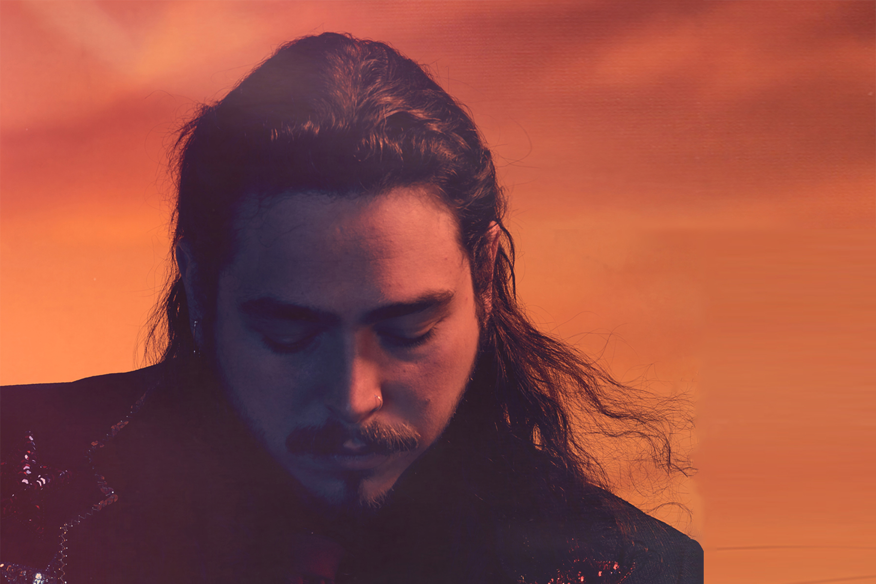 Download Music Post Malone Musician Portrait Sunset Image
