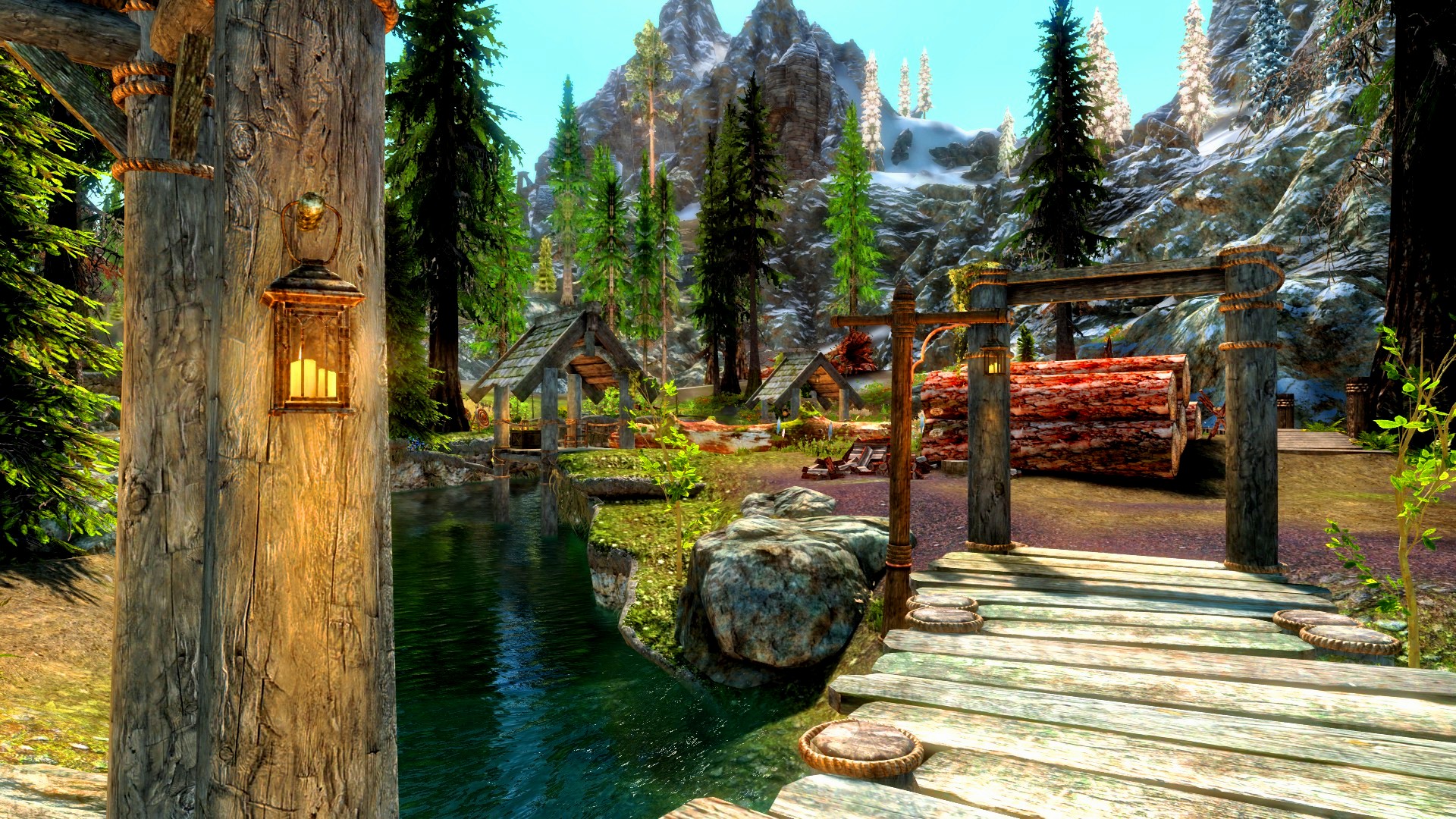 Skyrim: Riverwood Path II by viridianeye