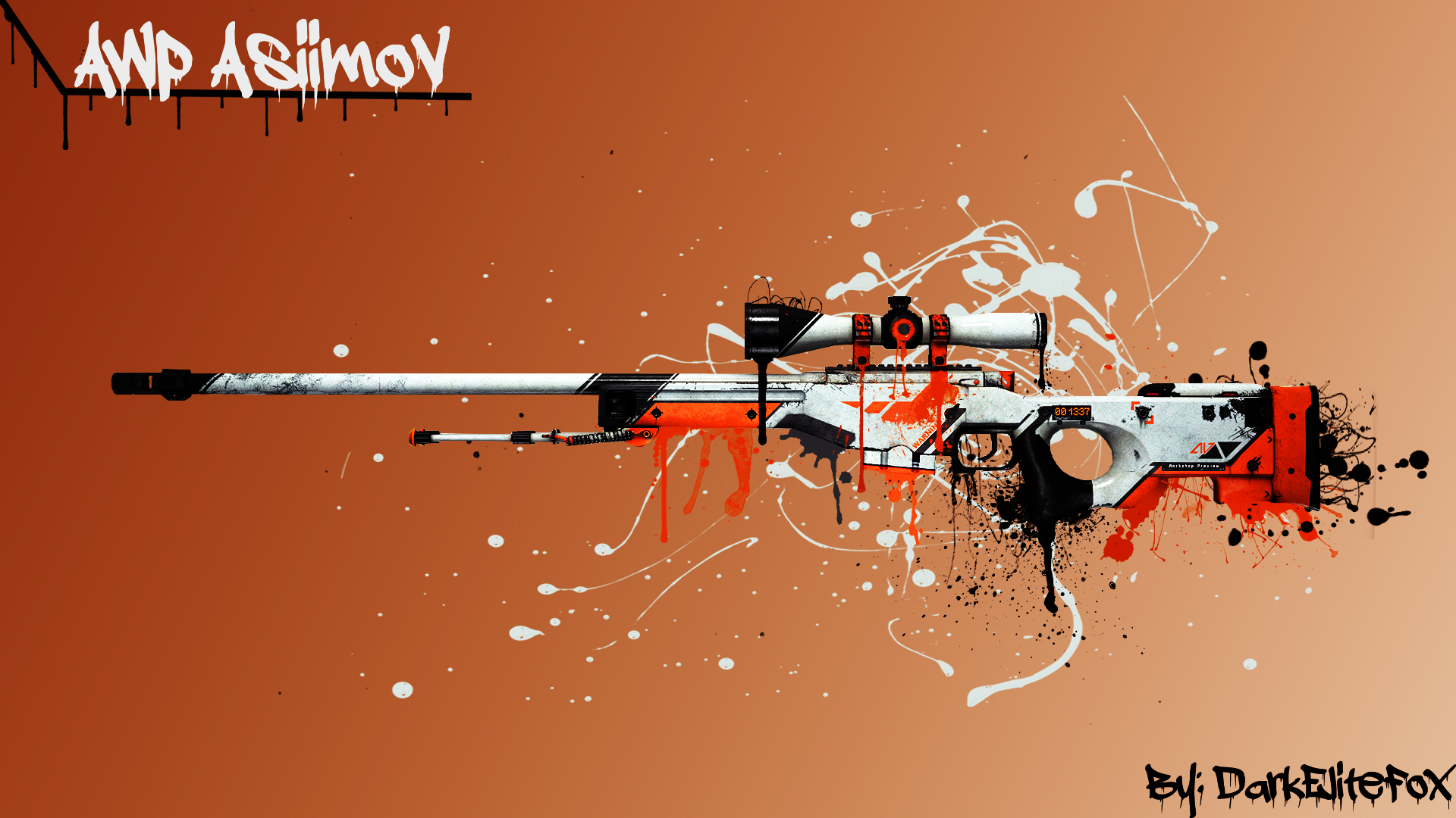 AWP Asimov Artwork from Counter-Strike: Global Offensive