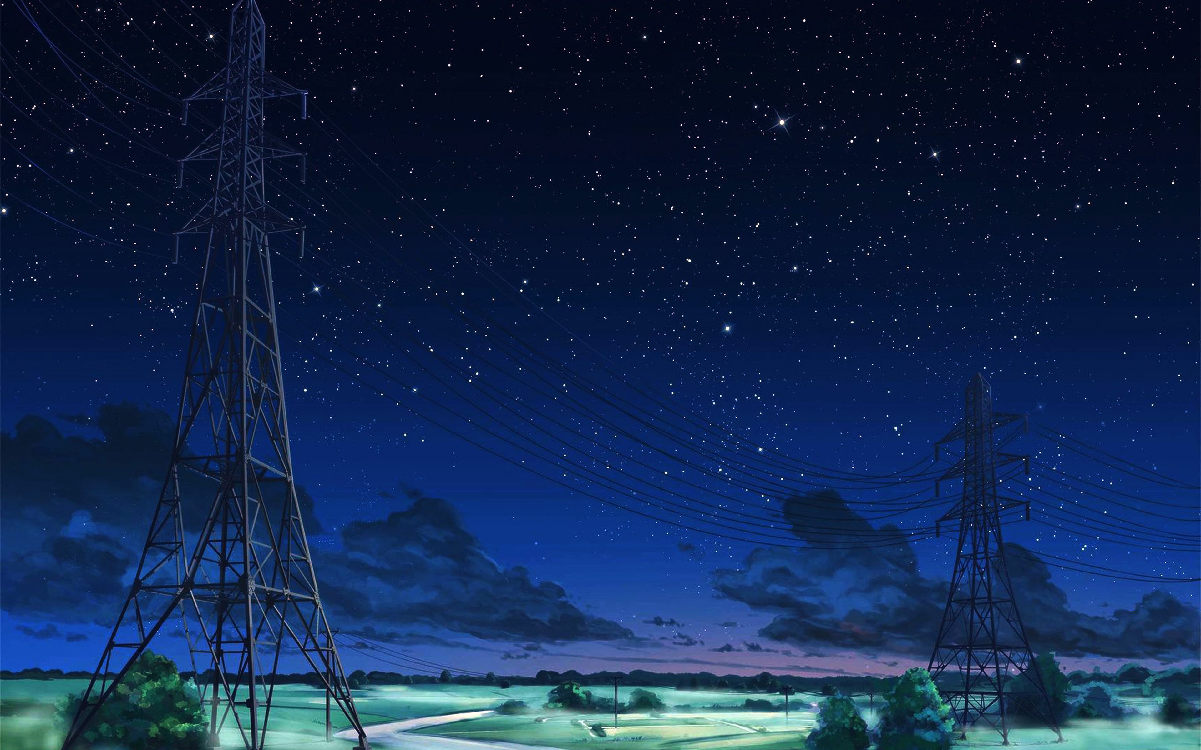 Download Star Sky Landscape Anime Night Anime Landscape Anime Night Sky ...