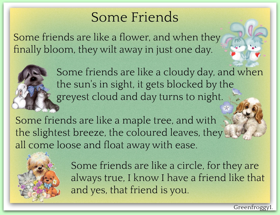 SOME FRIENDS by GREENFROGGY1