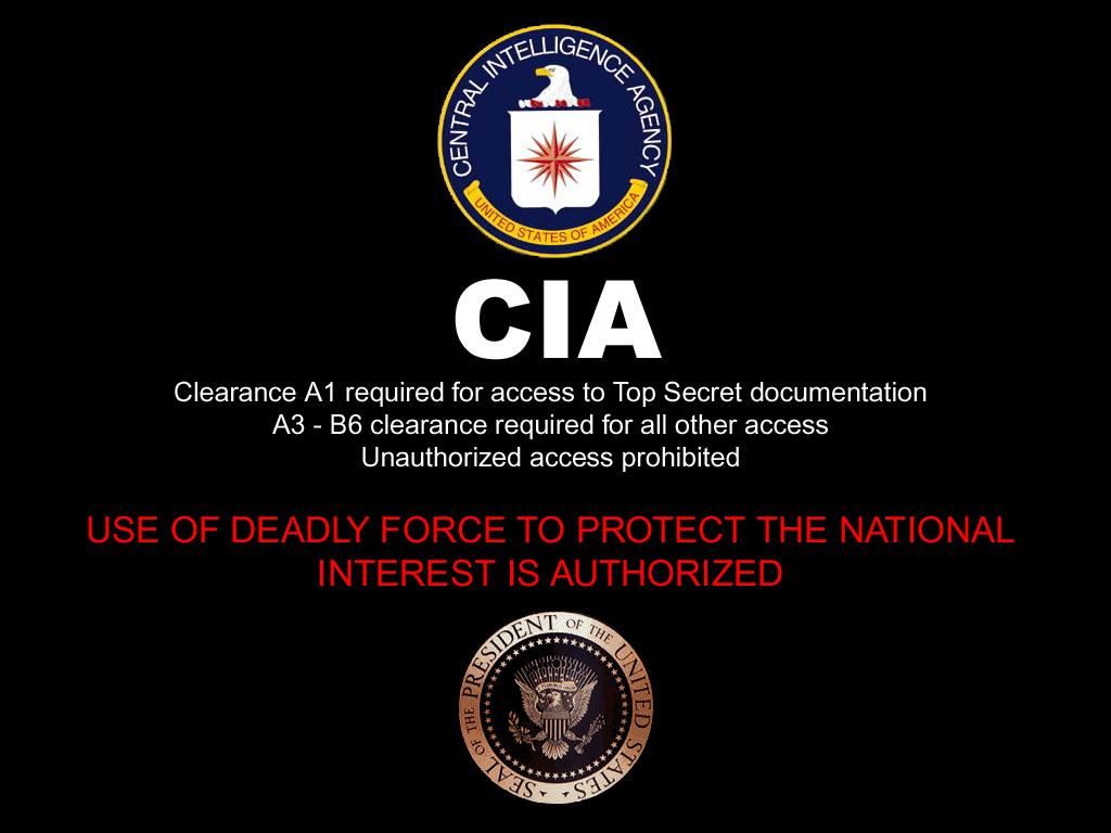 CIA: Central Intelligence Agency Logo and Access Protocols