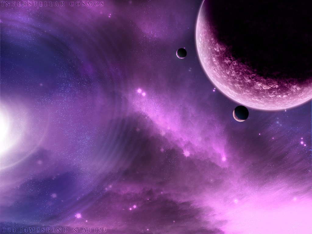 Purple Sci-Fi Planet: A Cosmic Wonder