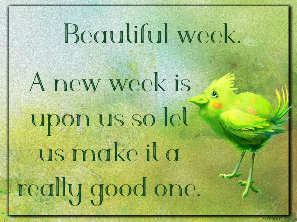 BEAUTIFUL WEEK by GREENFROGGY1