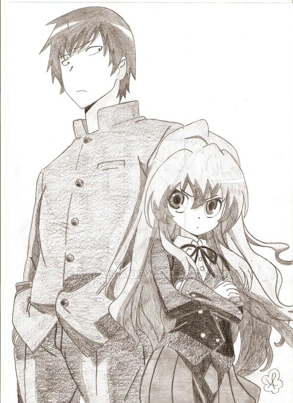 Download Ryuuji Takasu Taiga Aisaka Anime Toradora! Image