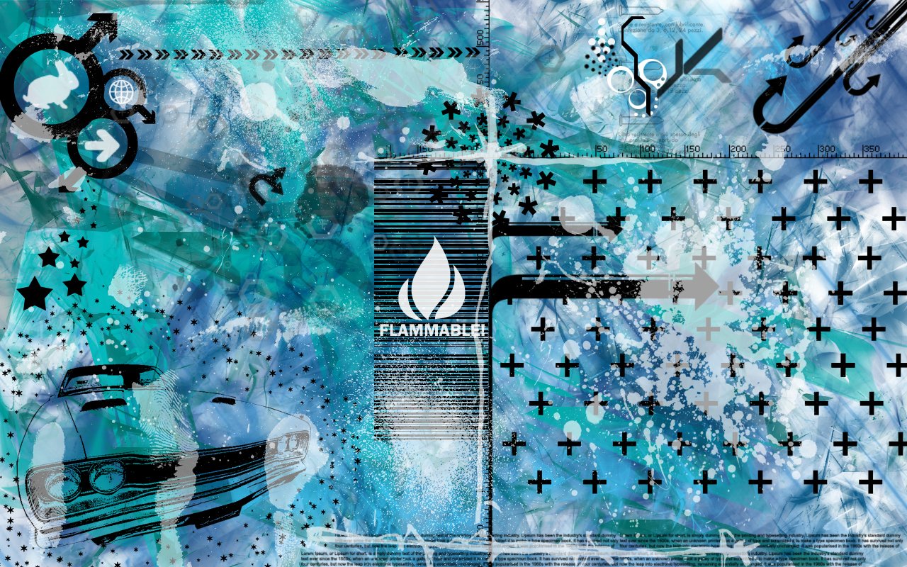 Artistic Vector Fusion: Flammable Elements