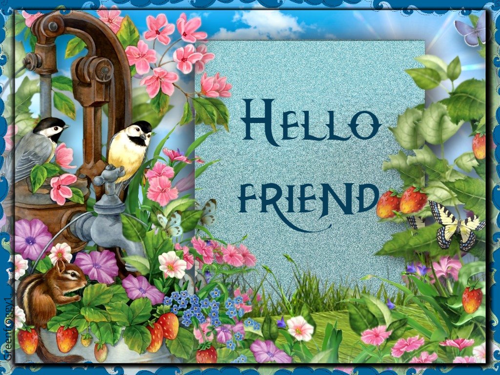 HELLO FRIEND by GREENFROGGY1