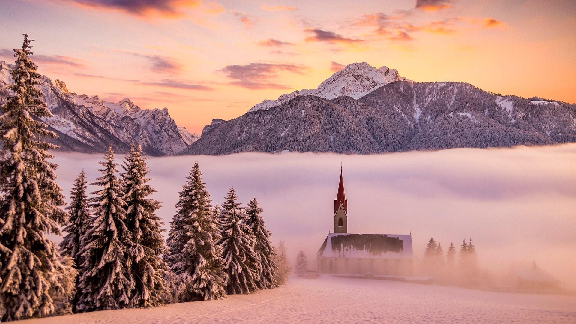 Download Snow Winter Religious Church Image