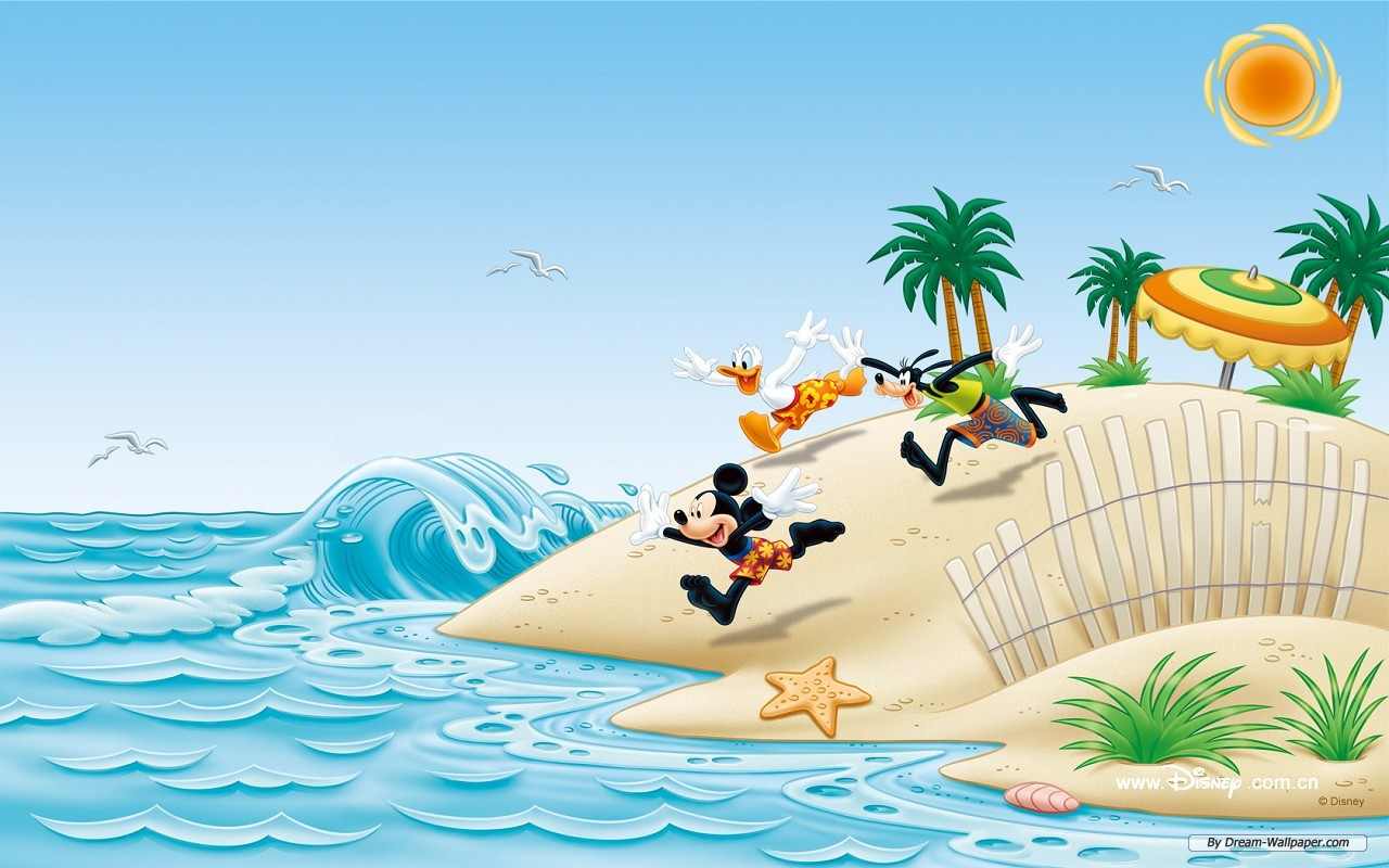 Disney Icons Splash into a Sunny Beach Adventure