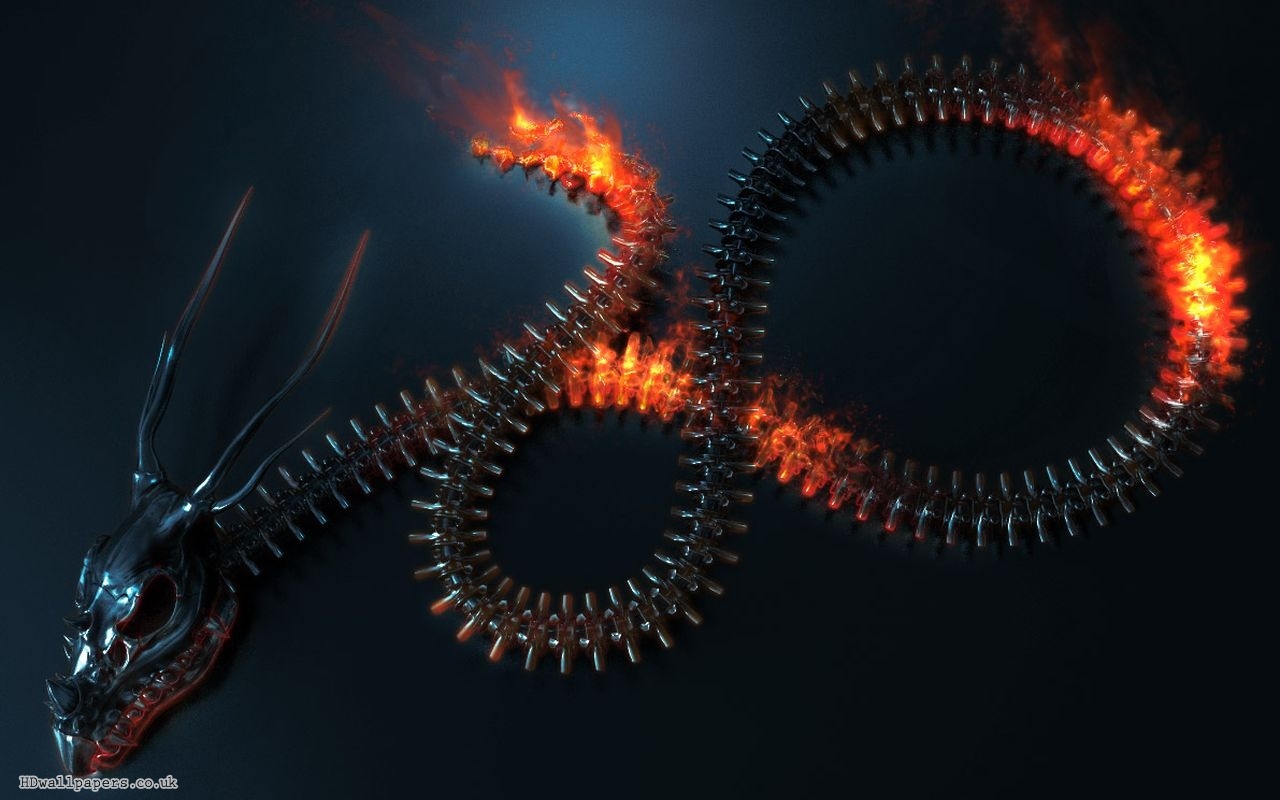 glowing red metal SNAKE - Image Abyss