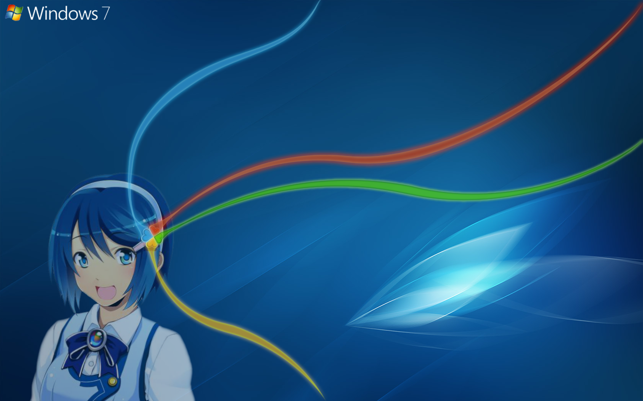 Os-tan: The Spirit of Windows 7 in Anime Style