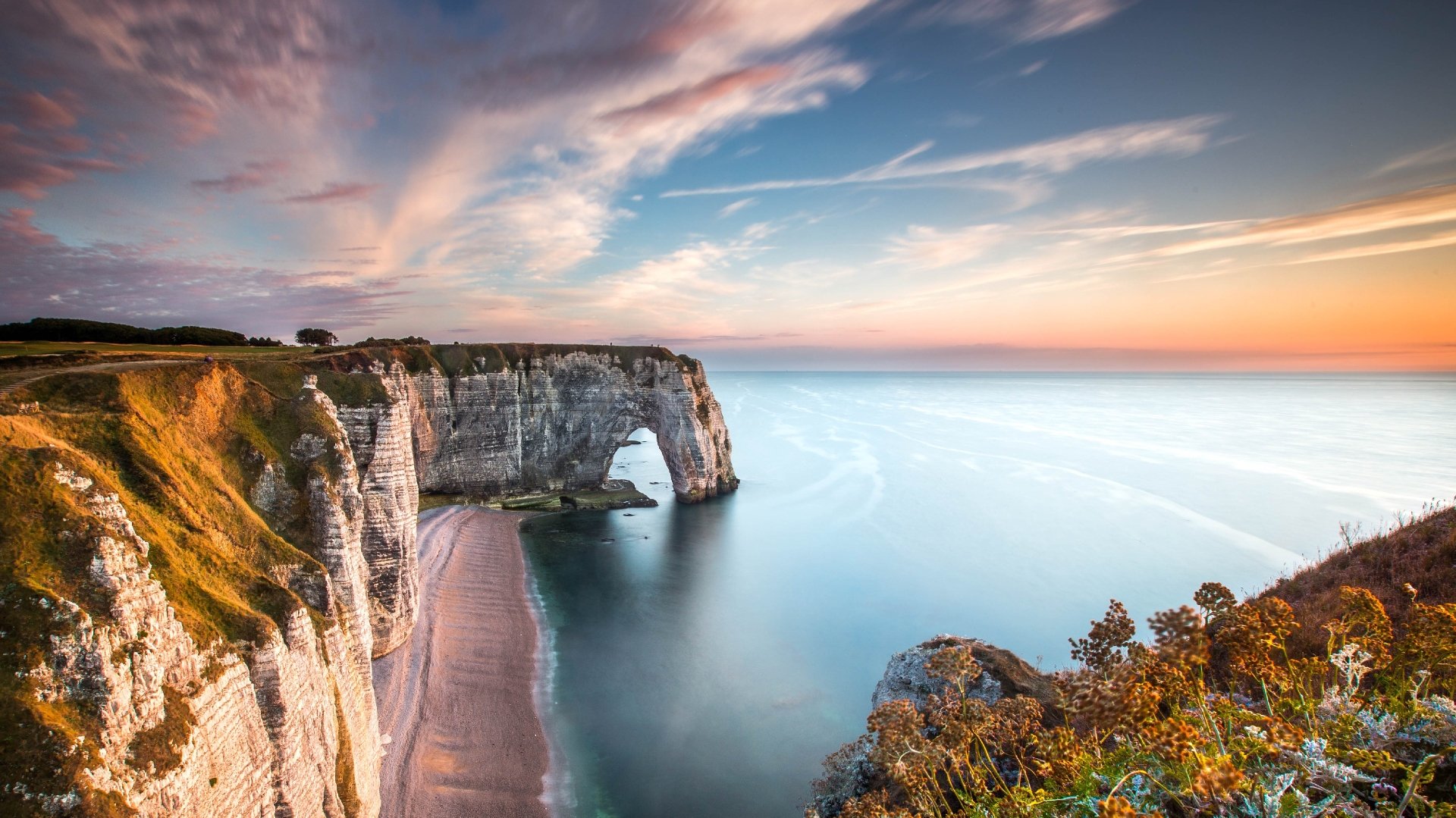 Download Ocean Coast France Nature Cliff Image
