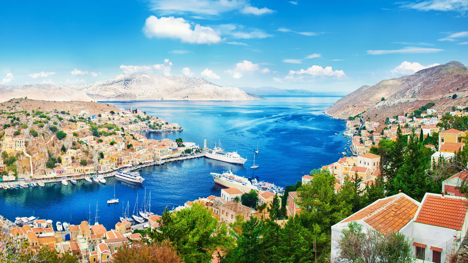Download Symi Island Greece Man Made Town Image