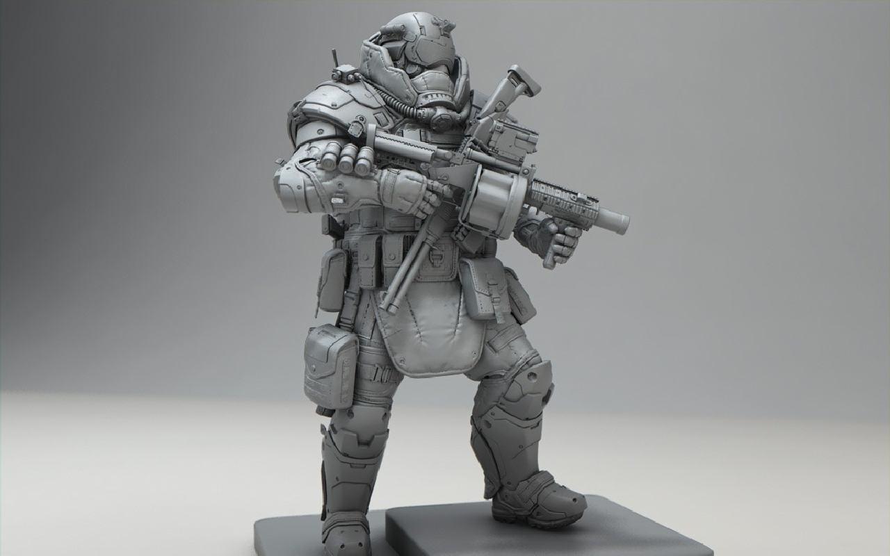 Download Sci Fi Warrior Image