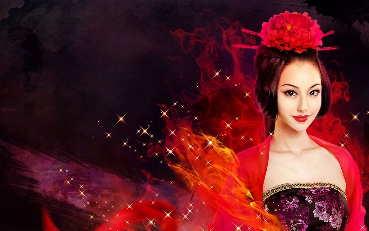 Red Girl Image - ID: 260288 - Image Abyss