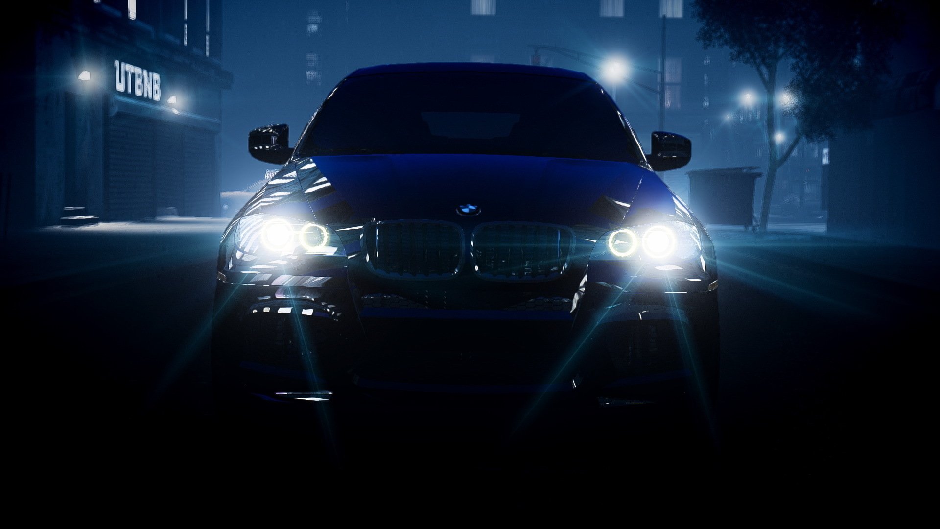 Elegant BMW: A Stylish Nighttime Drive